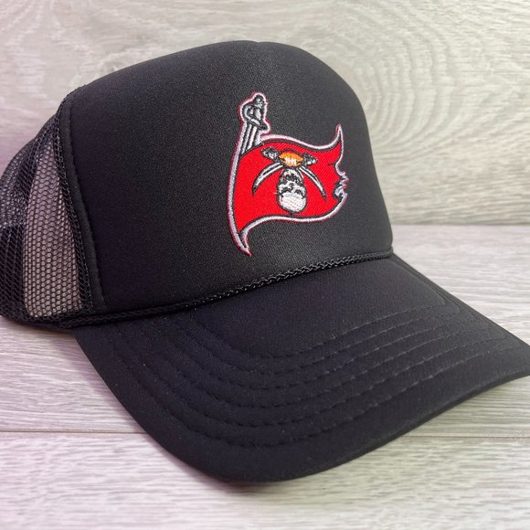 OTTO | Accessories | New Vintage Style Tampa Bay Upside Down Black Trucker Hat Cap Adu | Poshmark